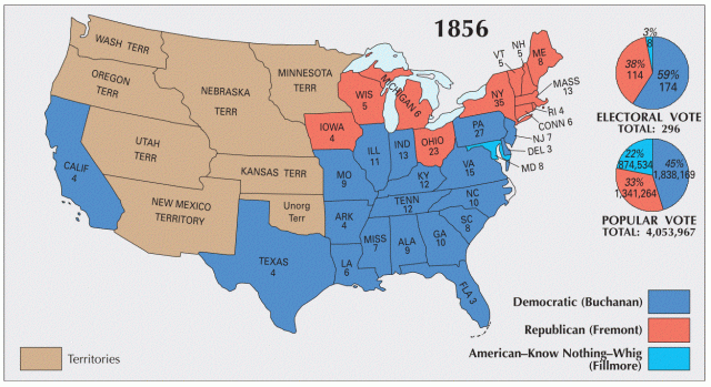 Dred Scott Decision Map